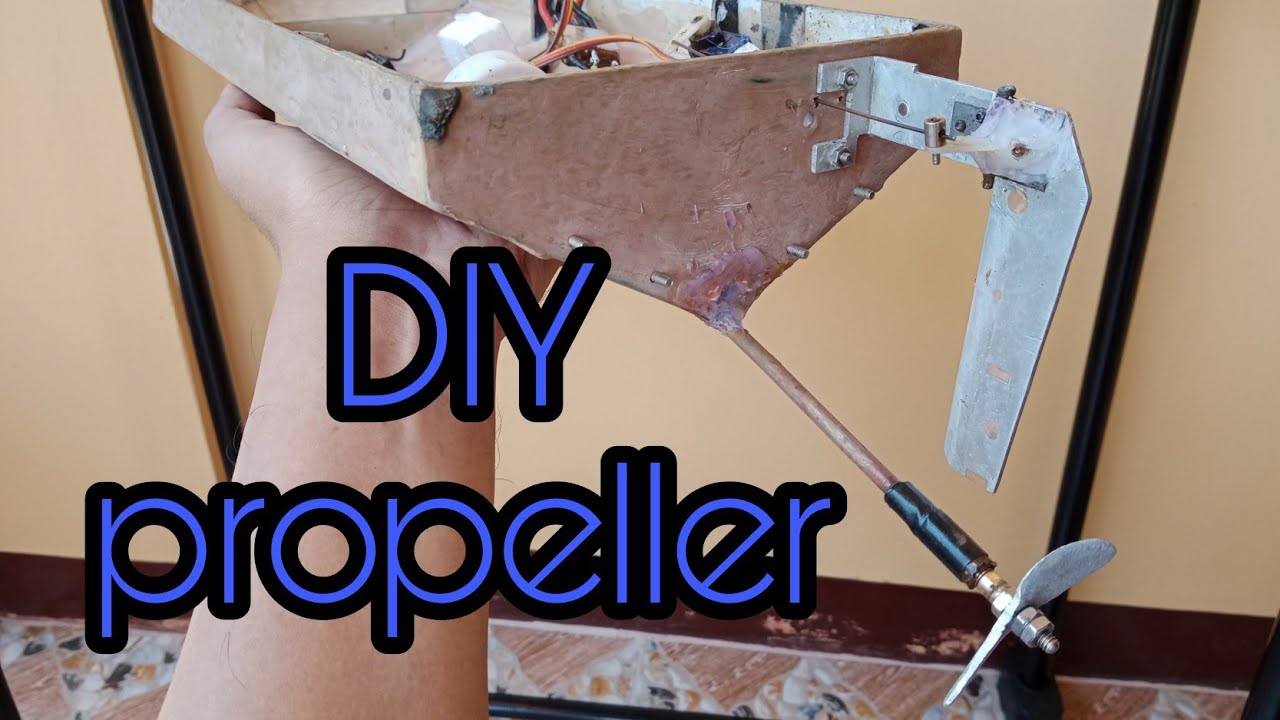 Homemade RC boat propeller made from aluminum - YouTube