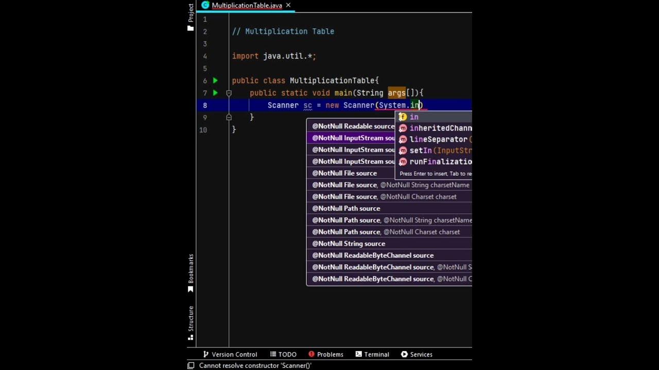 Multiplication Table using java program || #coding #shortsvideo - YouTube