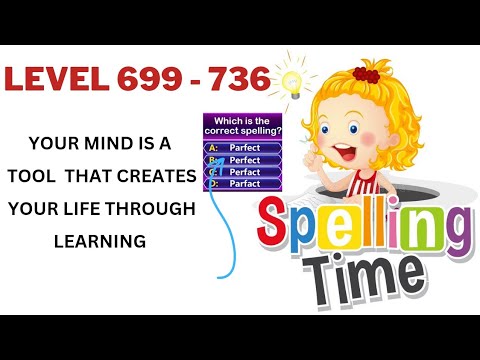 SPELLING QUIZ LEVEL 699 - 736 @SimpleMercy - YouTube