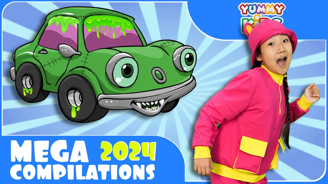Zombie Boo Boo Car | Mega Compilation | Yummy Kids Songs - YouTube