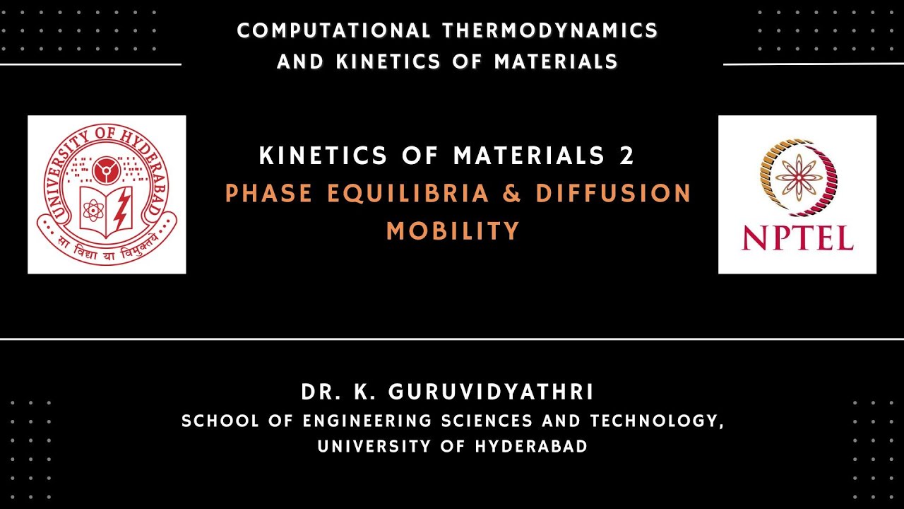 Kinetics of Materials 2: Phase equilibria and diffusion | Mobility ...