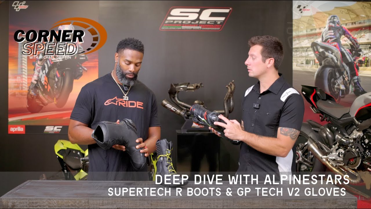 Ep 03.3 - Deep Dive with Alpinestars - Supertech R Boots & GP Tech V2 ...