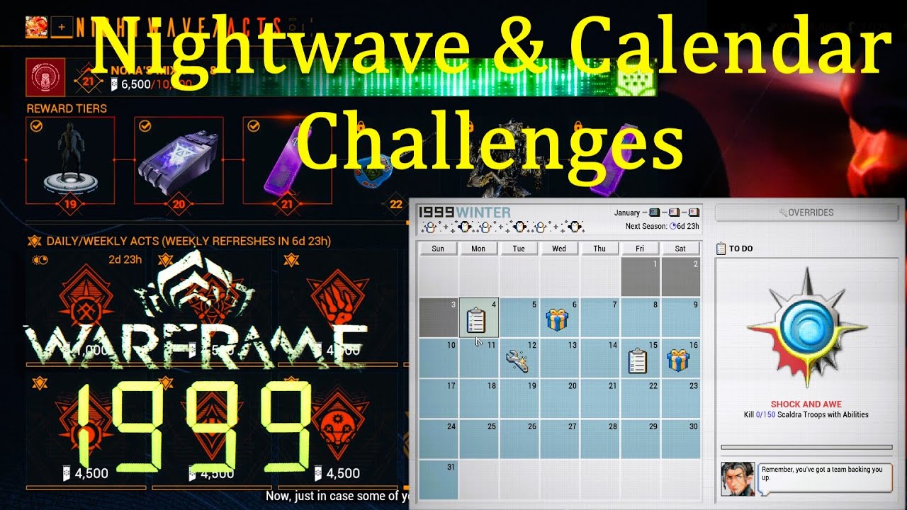 Nightwave & Calendar Challenges - WARFRAME (PC Gameplay) - YouTube