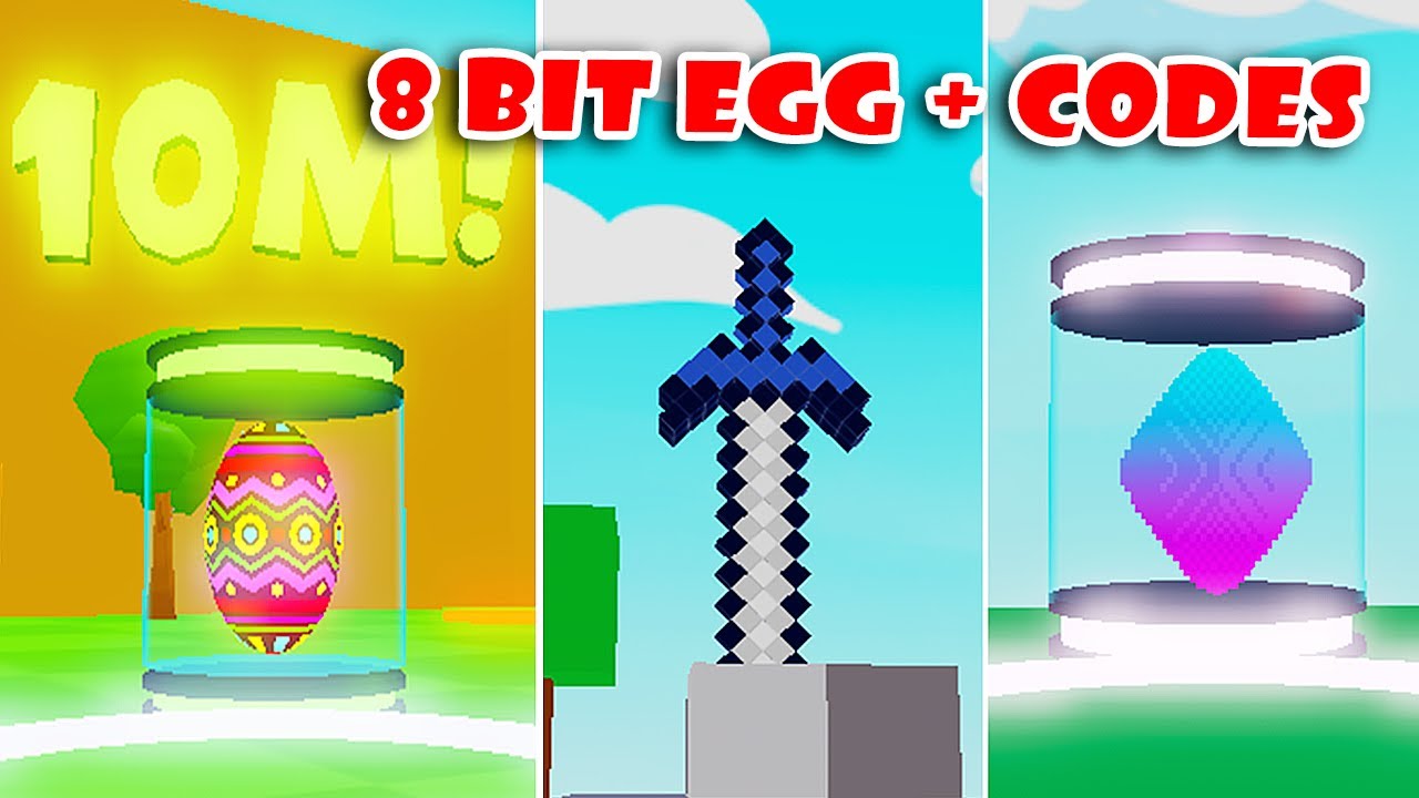 New Update! 8 Bit Egg + 10M Egg & Gem Codes in Tapping Simulator ...