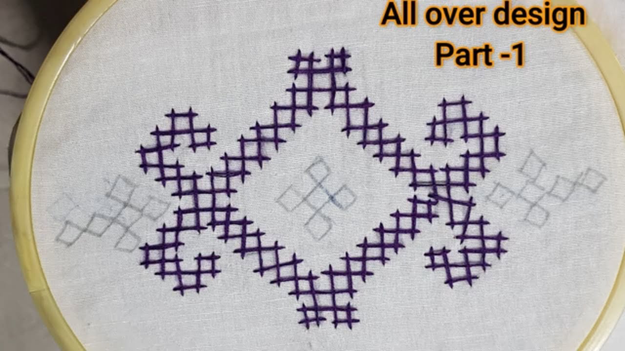 Very easy and simple all over gujarati stitch embroidery design for ...