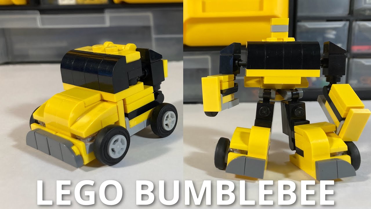 LEGO Transformers Bumblebee Tutorial (Step by Step) - YouTube