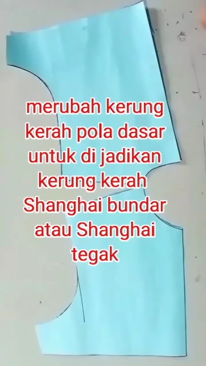 cara membuat kerung kerah untuk kerah Shanghai bundar - YouTube