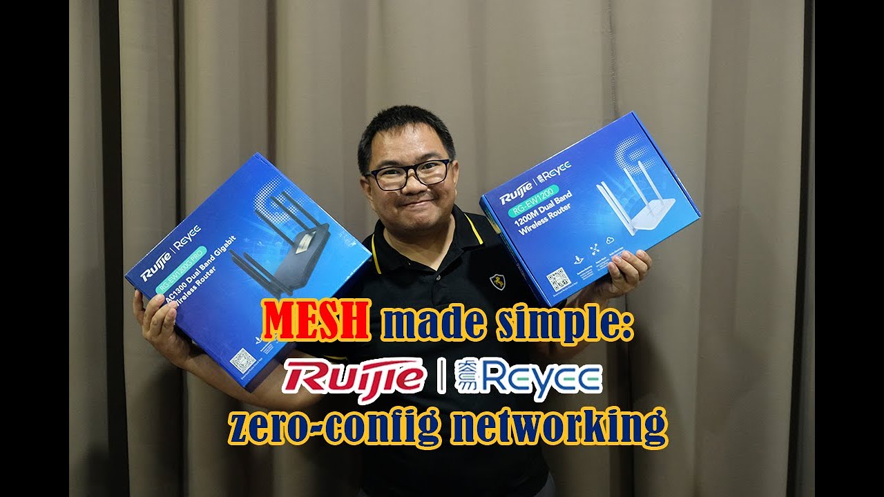 Ruijie | Reyee: Mesh Network config and actual test - YouTube