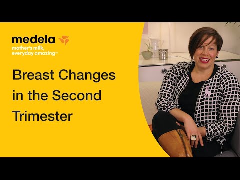 Breast changes in the second trimester