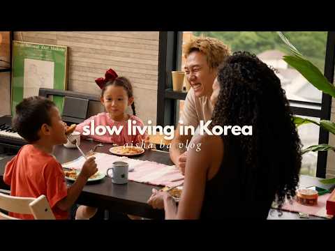 Slow Living in Korea | Returning Home, Sourdough, Indoor Gardening & Rainy-Day Baking