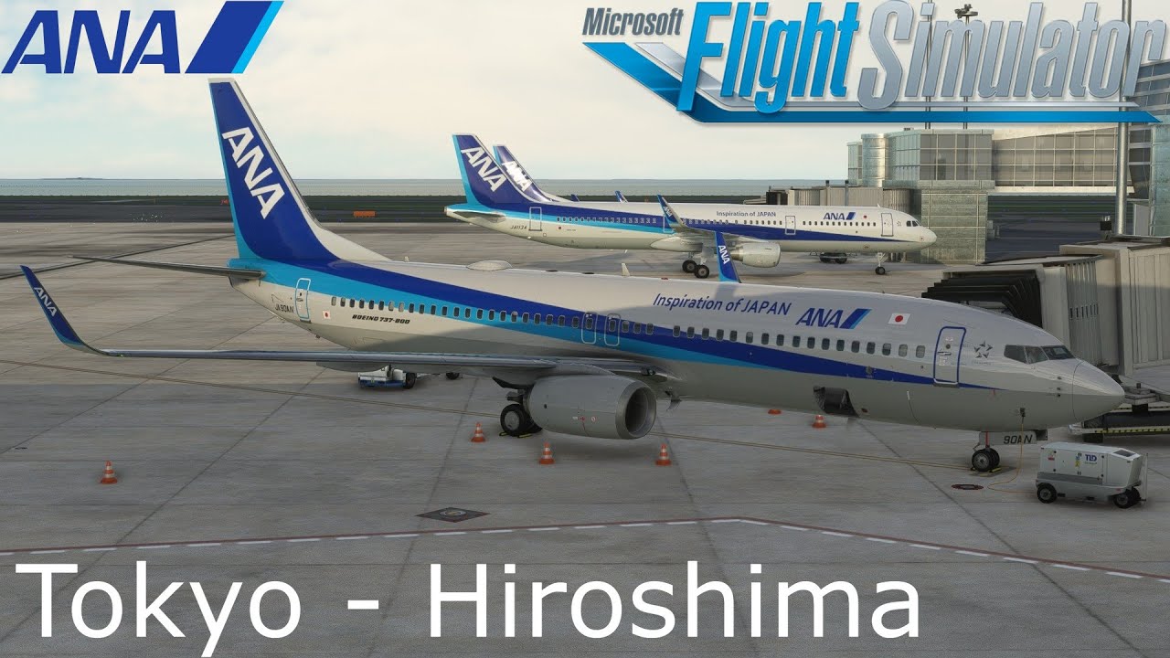 ANA B737 | Tokyo - Hiroshima - YouTube