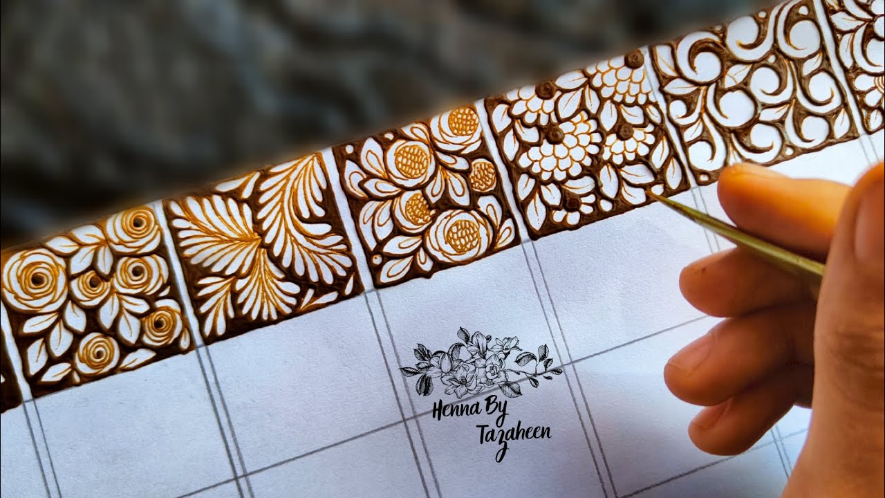 Different Negative Filling Designs ||Learn Negative Filling Mehndi ...