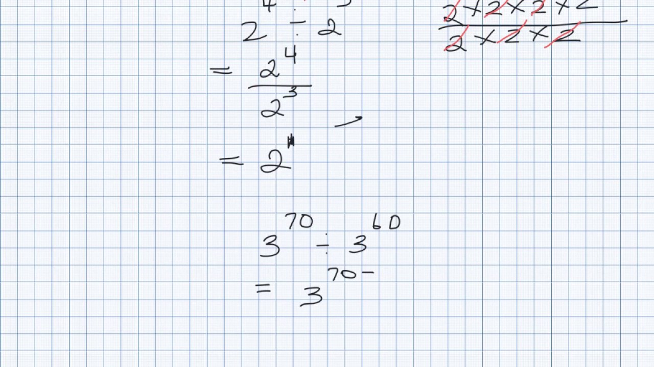 Dividing indices - YouTube