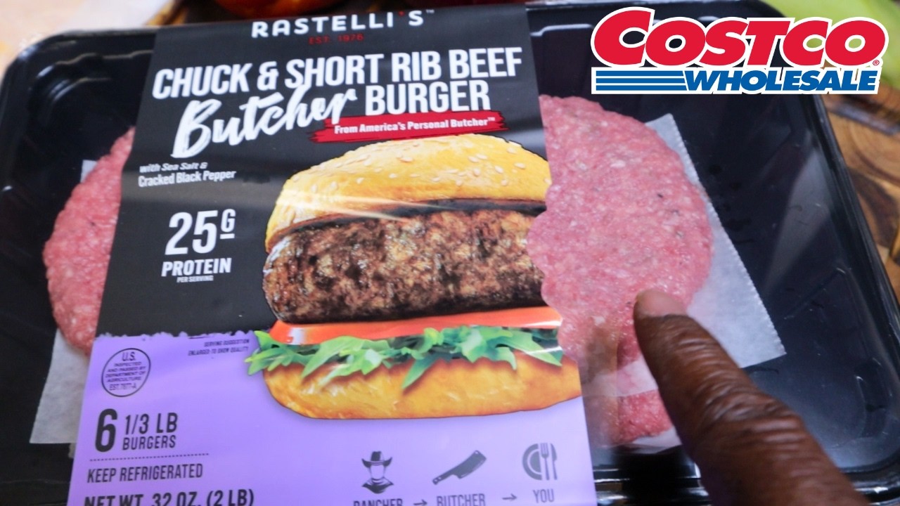 Costco chuck and short rib burger smoked in Traeger Ironwood perfect ...