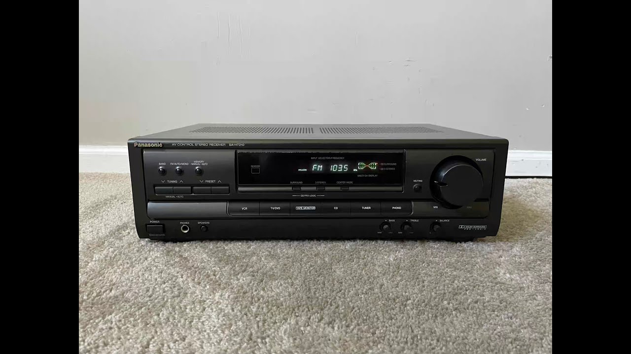 Panasonic SA-HT210 5.1 Home Theater Surround Receiver - YouTube