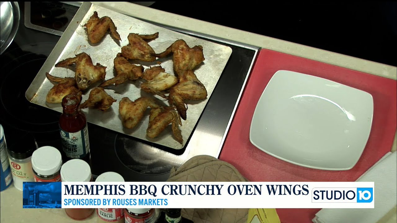 Recipe: Memphis BBQ Crunchy Oven Wings - YouTube