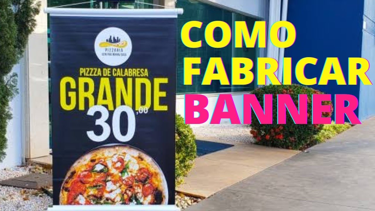COMO FABRICAR E MONTAR UM BANNER | GRÁFICA RÁPIDA - YouTube
