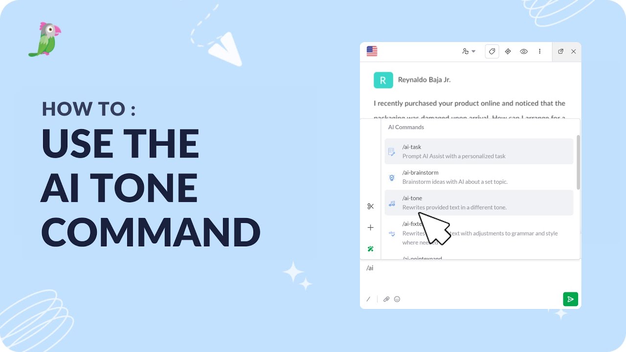 How to use the AI Tone command - YouTube