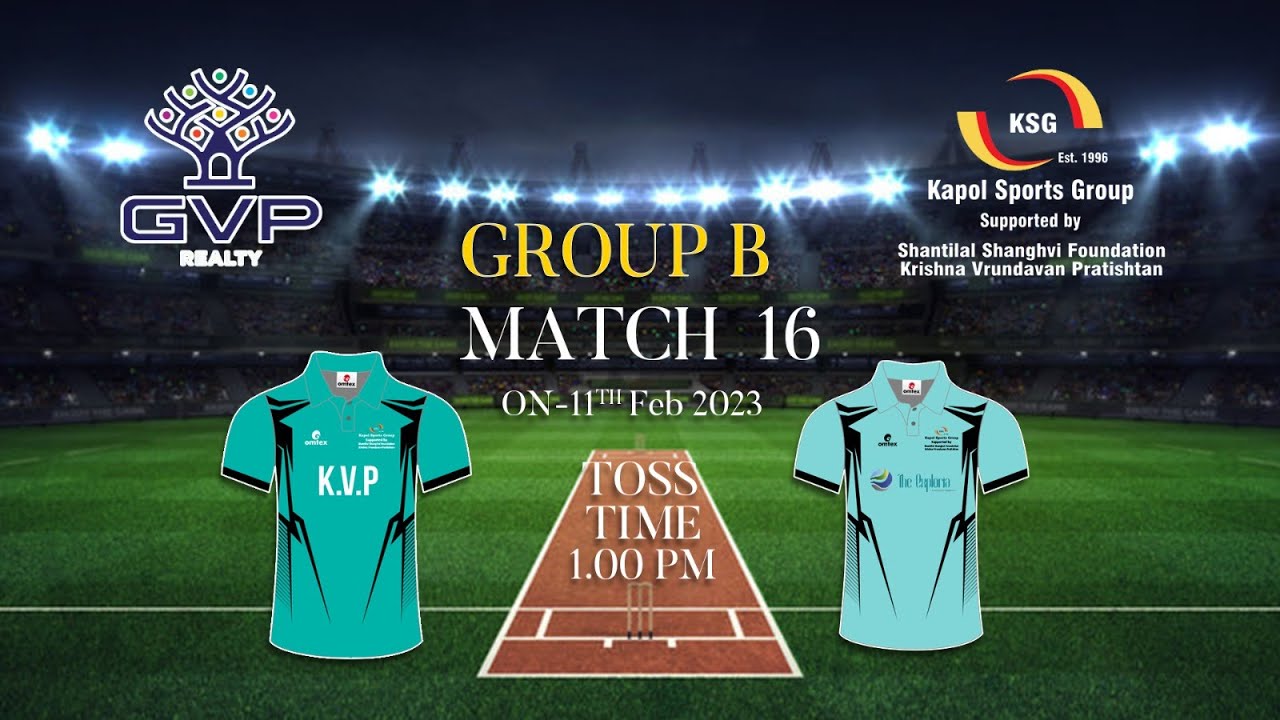 KPL 2023 || Group B || Match 16 || K.V.P Vs The Exploria - YouTube