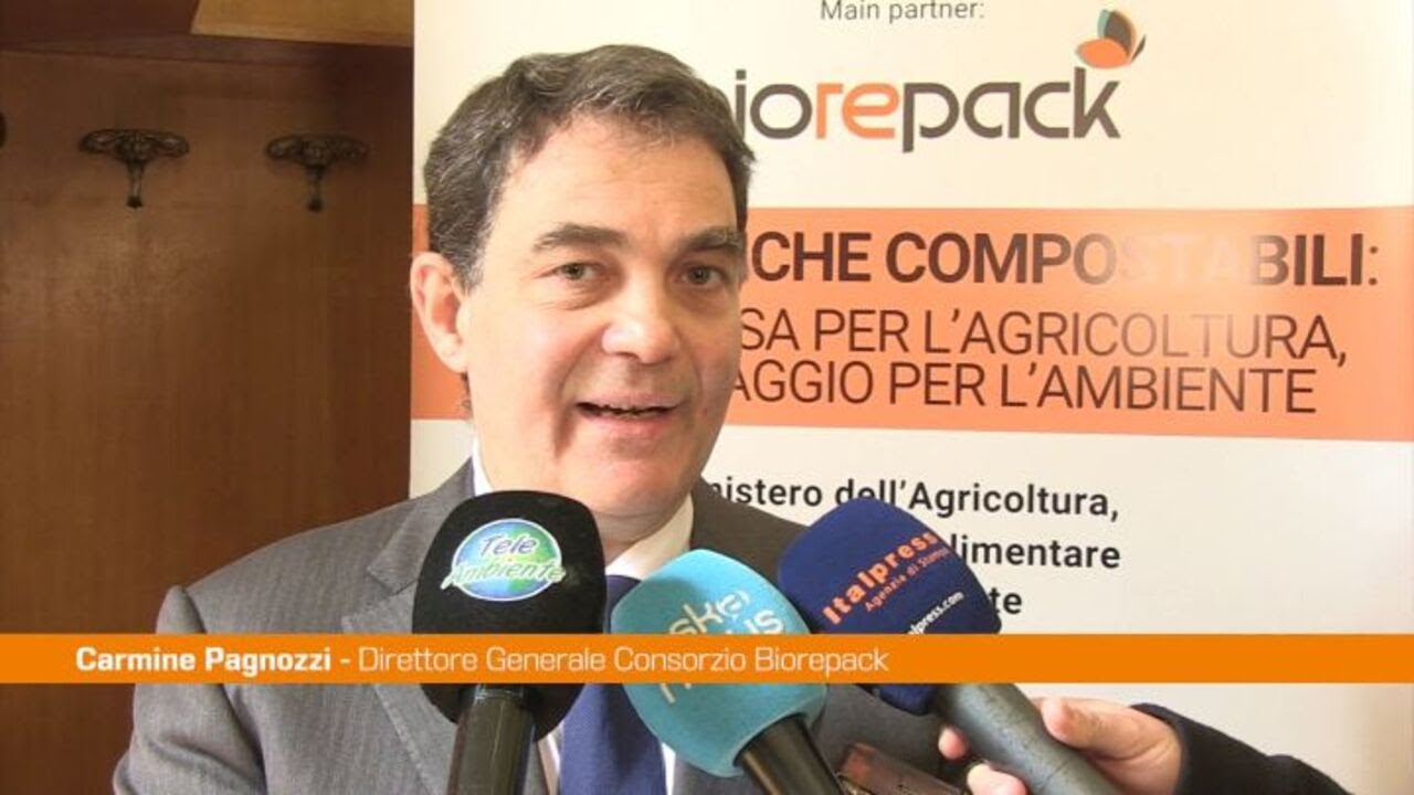 Pagnozzi "Importante contributo da imballaggi in bioplastica" - YouTube