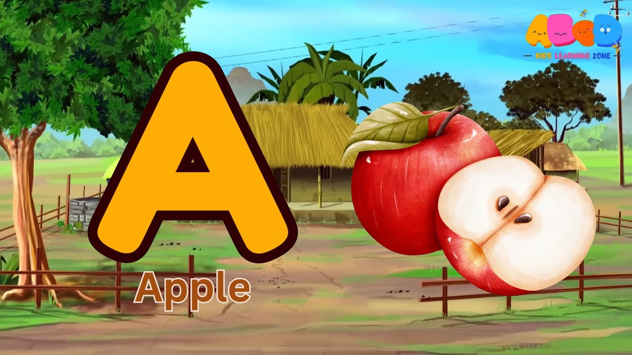 "A for Apple 🍎 | ABC Learning Fun!" | अ से अनार | "Alphabet Time! A ...