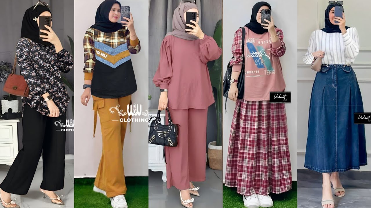 MODEL ONE SET SUPER BESTSELLER TREND SEKARANG ||BAJU WANITA HIJAB ...