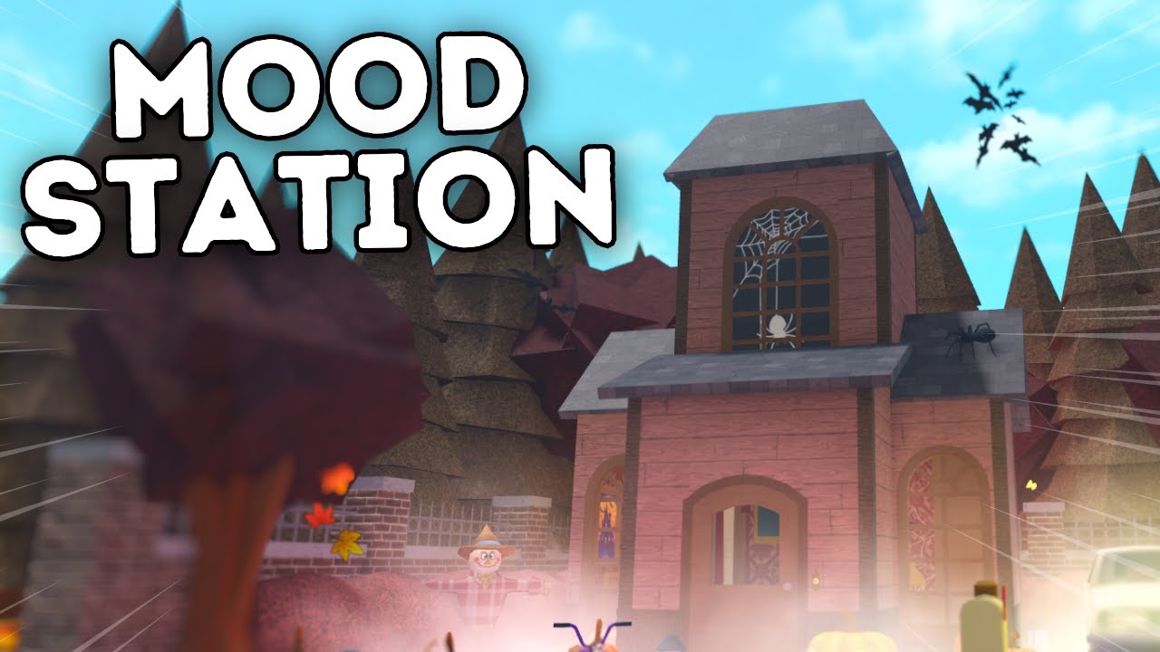 Building a HAUNTED HOUSE Mood Station in BLOXBURG - YouTube