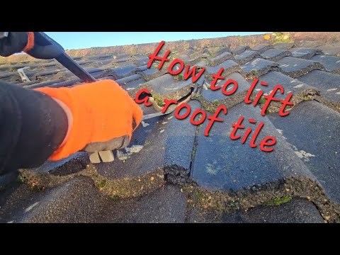 How to lift a standard roof tile #rooftile #lift #roofing - YouTube