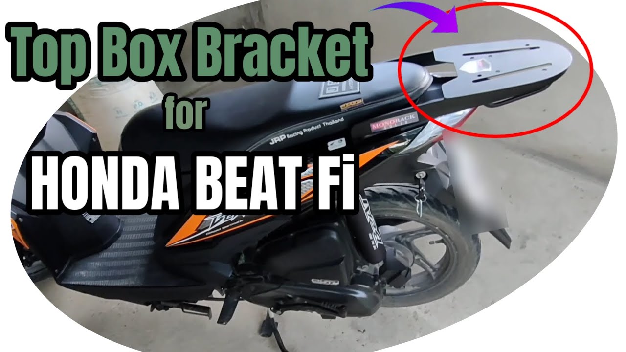 How to install Top Box Bracket for Honda Beat Fi - YouTube