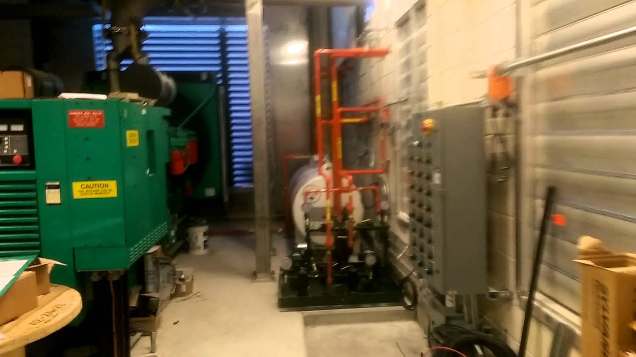 GE Booth Diesel Generator Fuel Piping - YouTube