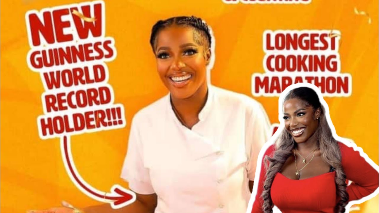 Nigerian chef Hilda baci breaks Guinness World record of 87hrs 45mins ...