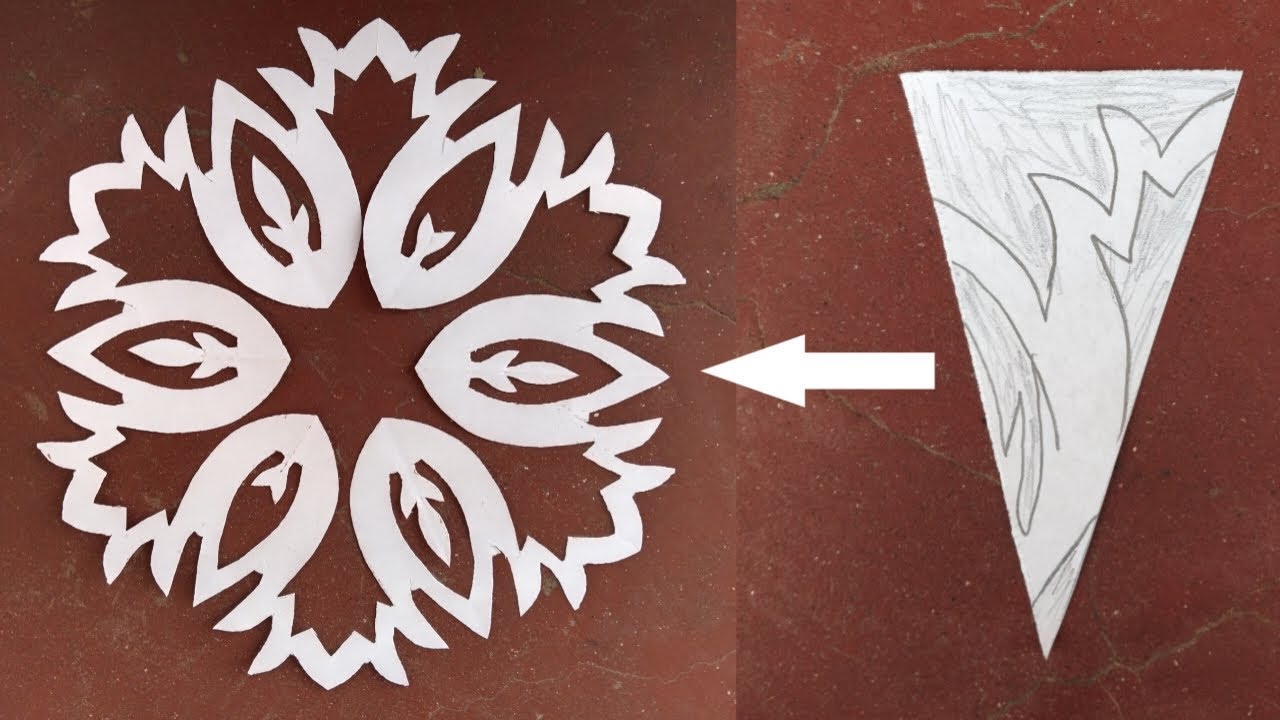Paper Snowflake Decorations | Cutting Snowflake Out Of Paper ...
