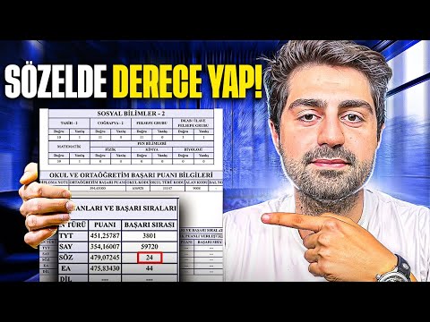 Sözel Alanında Derece Yaptıracak Yol Haritası! - 1 Yıllık