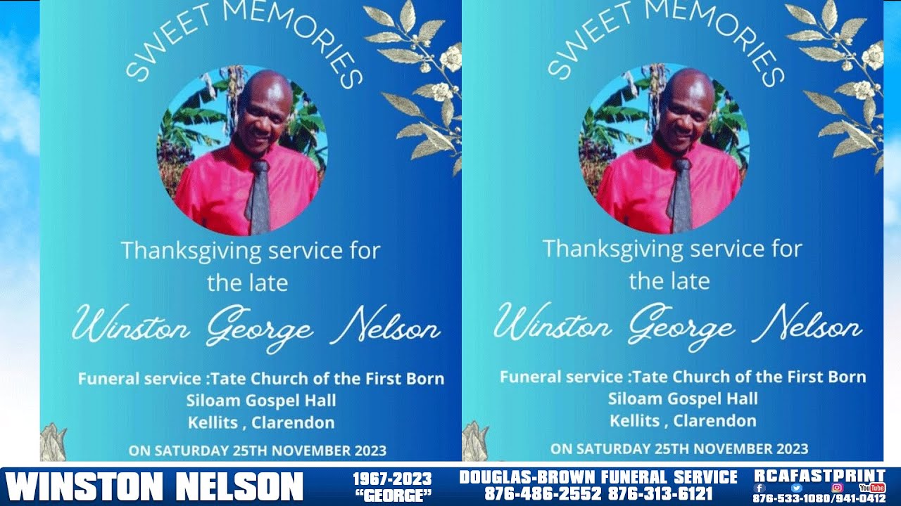 Winston Nelson {Funeral Service} - YouTube