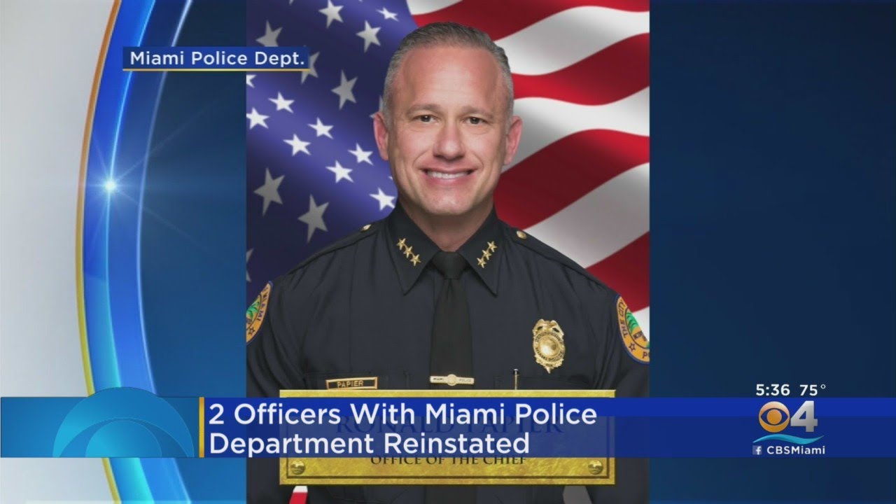 Two Officers With Miami Police Department Reinstated - YouTube