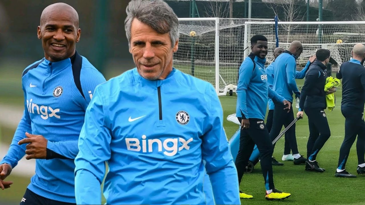 Chelsea LEGENDS Storm Chelsea Training Ahead Of Liverpool Clash ...