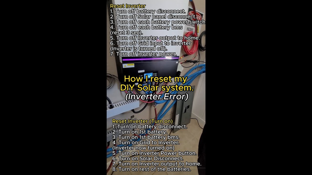MPP LV6548 Solar inverter Error reset - YouTube