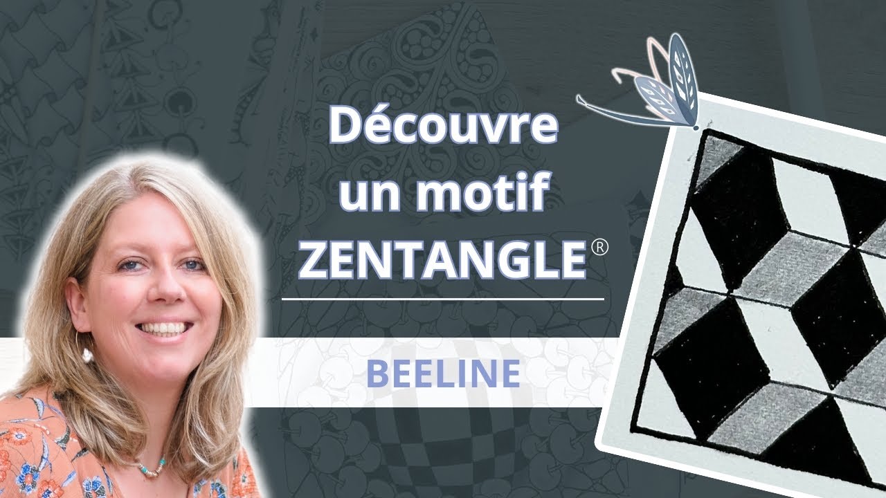 Tuto Zentangle Facile : Beeline - YouTube