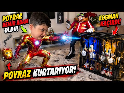 VAY CANINA ! POYRAZ DEMİR ADAM OLDU ARKADAŞLARI SONİC VE TAİLS İ KURTARIYOR !!