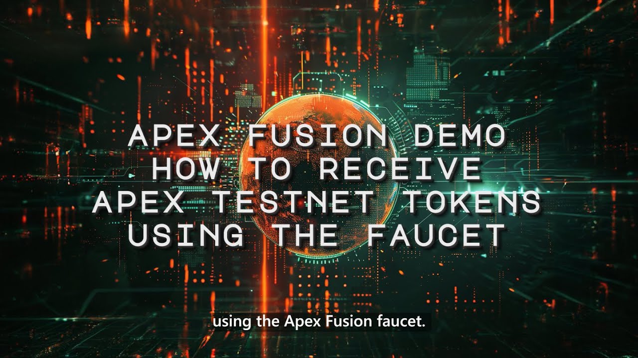 Apex Fusion - How To Receive Apex Testnet Tokens Using The Faucet ...