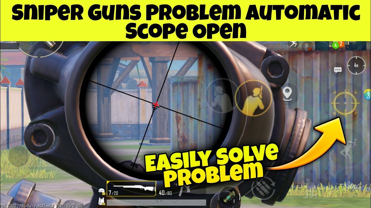 Sniper Guns Problem Automatic Scope Open || Battlegrounds Mobile India ...