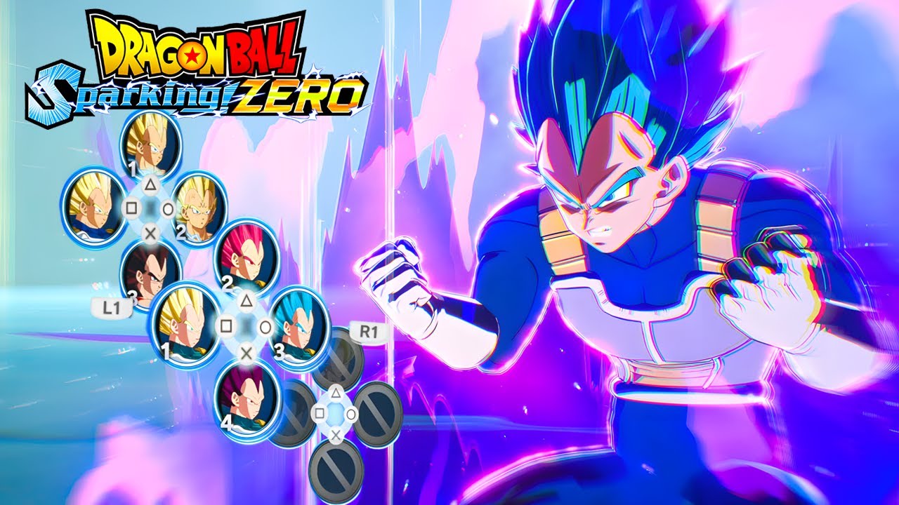 DRAGON BALL: Sparking! ZERO - All Vegeta Transformations In One Base ...