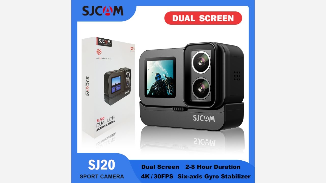 Review SJCAM SJ20 4K Dual Lens Action Camera Anti-Shake 2025 - YouTube
