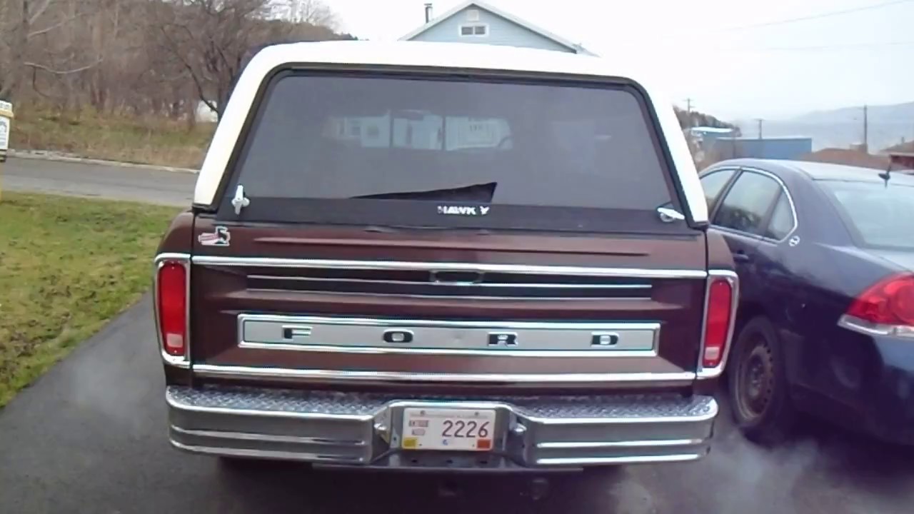 1979 Ford f-100 with factory ford CB radio and dekota dash - YouTube