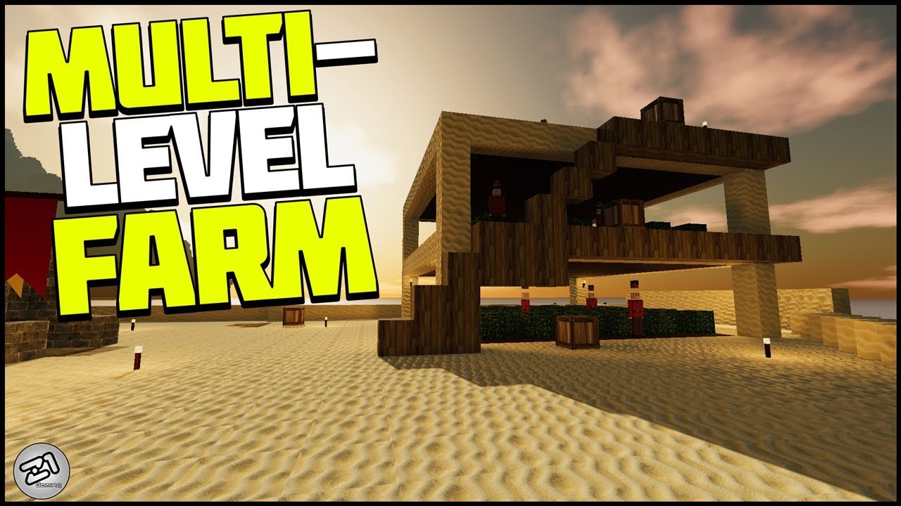 Guards Under ATTACK ! Multi Level Farm ! Colony Survival Gameplay E2 ...