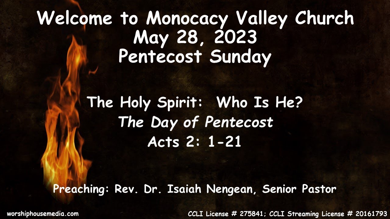 Monocacy Valley Church - May 28, 2023 - YouTube