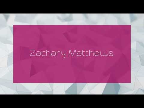 Zachary Matthews - appearance - YouTube