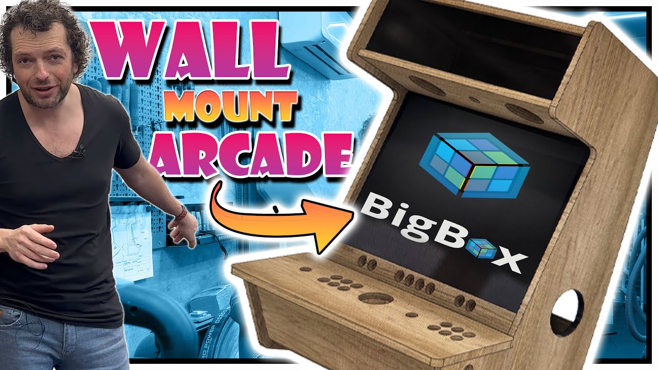 I made a huge WALL-MOUNTED luxury Arcade Machine CLASSIC style - YouTube