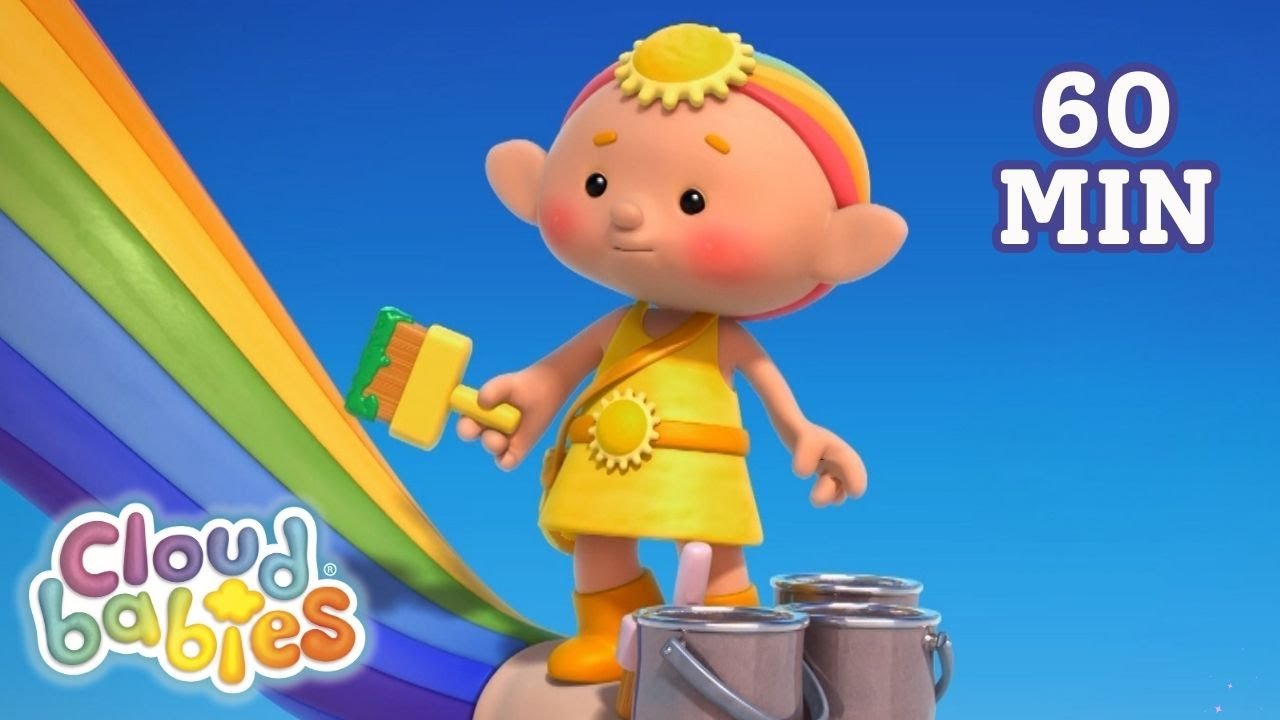 Baba Yellow Paints a Rainbow 🎨 Cloudbabies Bedtime Stories - YouTube