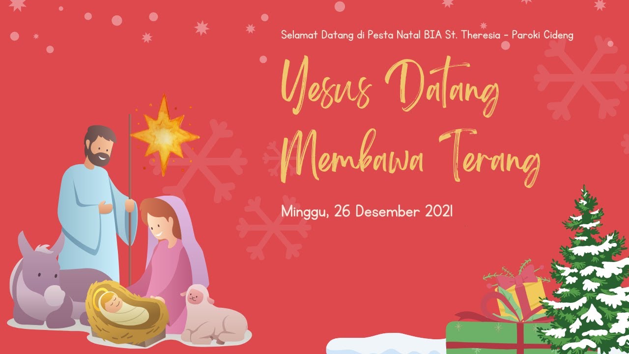Pesta Natal BIA St. Theresia Paroki Cideng - 26 Desember 2021 - YouTube